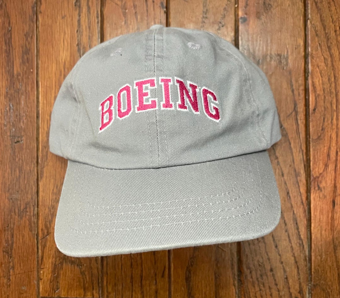 Vintage 90s Minimal Unstructured Boeing Strapback Hat Baseball Cap - Etsy