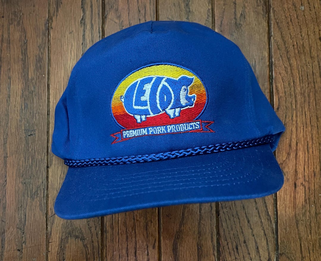 Vintage Leidy's Country Made Pork Products Trucker Hat Snapback Hat ...