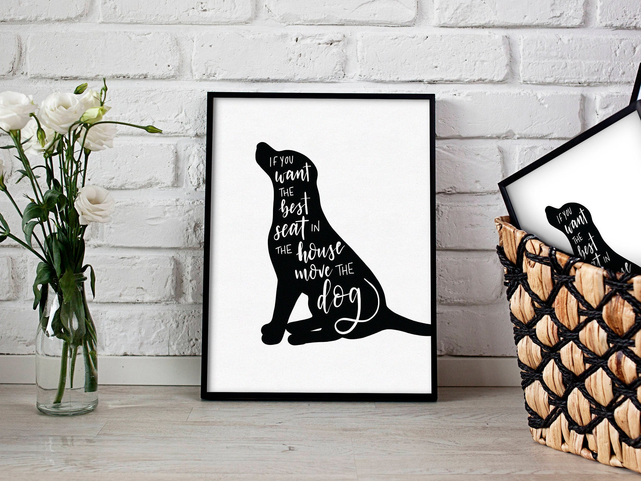 Typographic Dog Print - Etsy UK
