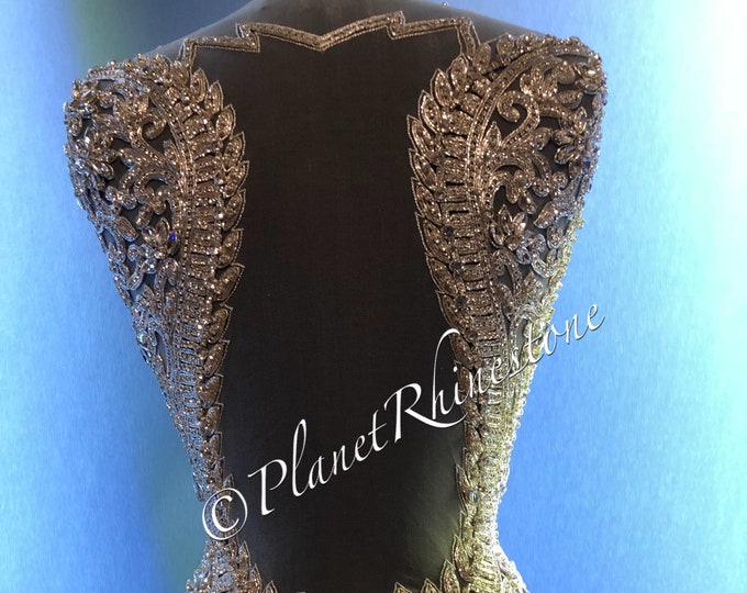 Zoe Crystal Beaded Bodice - Etsy