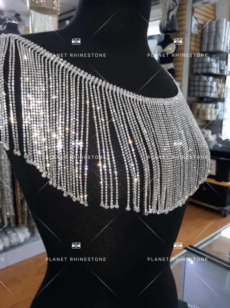 6 Fringe Rhinestone Fringe Crystal Trim - Etsy