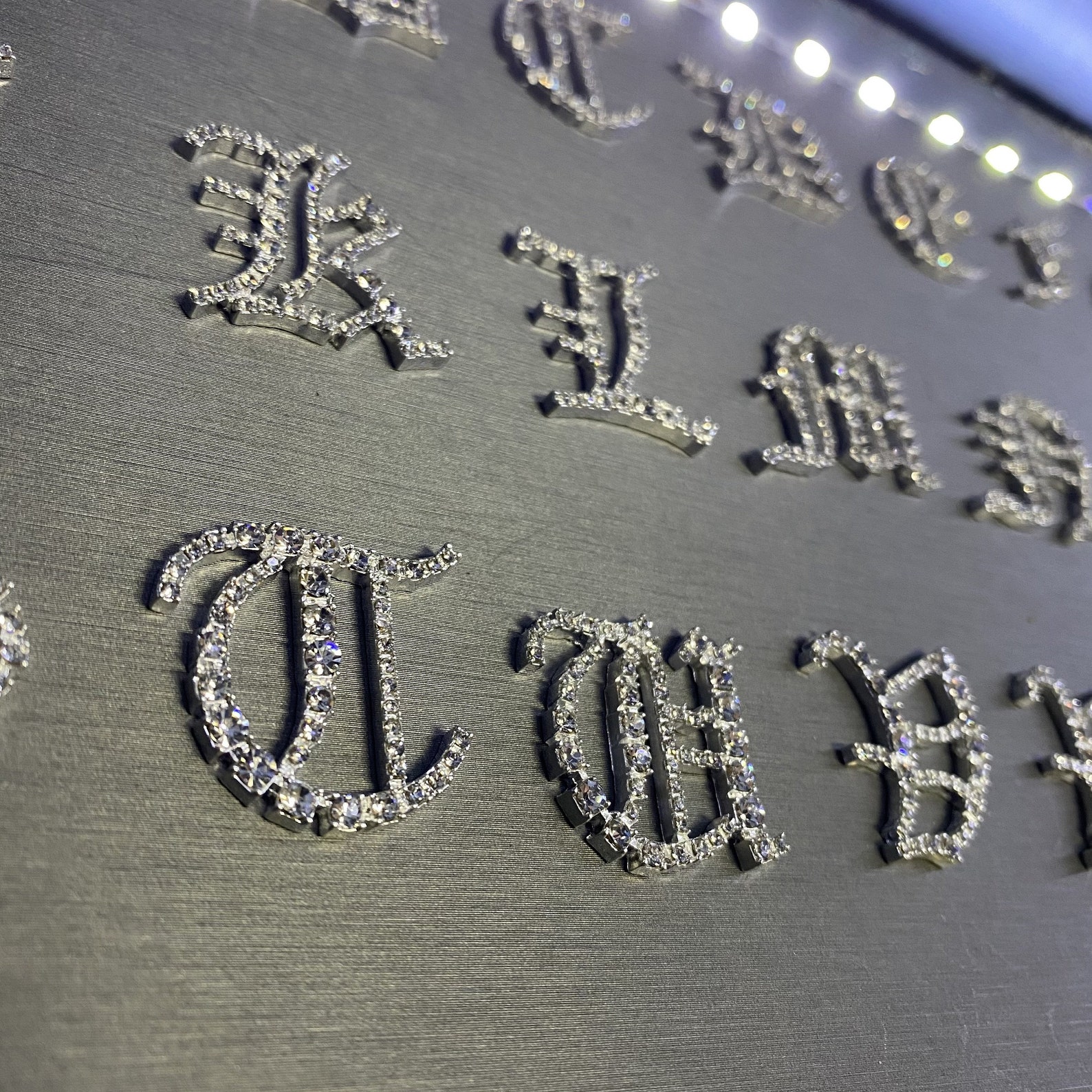 Rhinestone Letters Old English Alphabet - Etsy