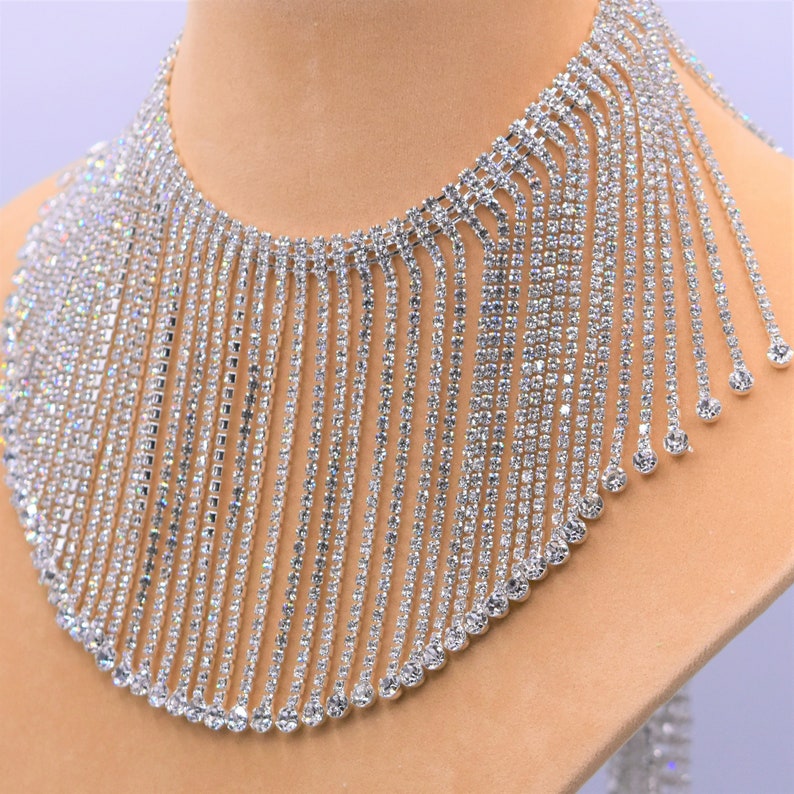 4 Fringe Crystal Rhinestone Fringe High Quality - Etsy