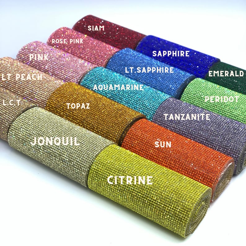 SS6 Hot-fix Rhinestone Sheet | Glass Rhinestone | AB | Crystal | Siam ...