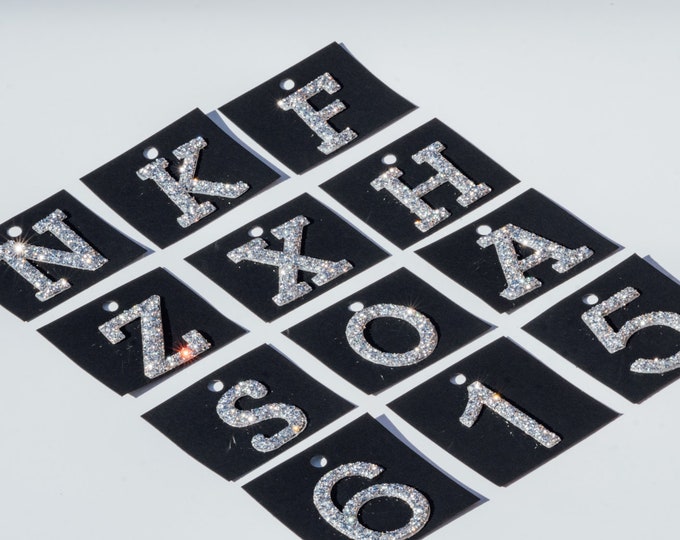 3 Rhinestone Iron on Letters Crystal Letter Patch - Etsy