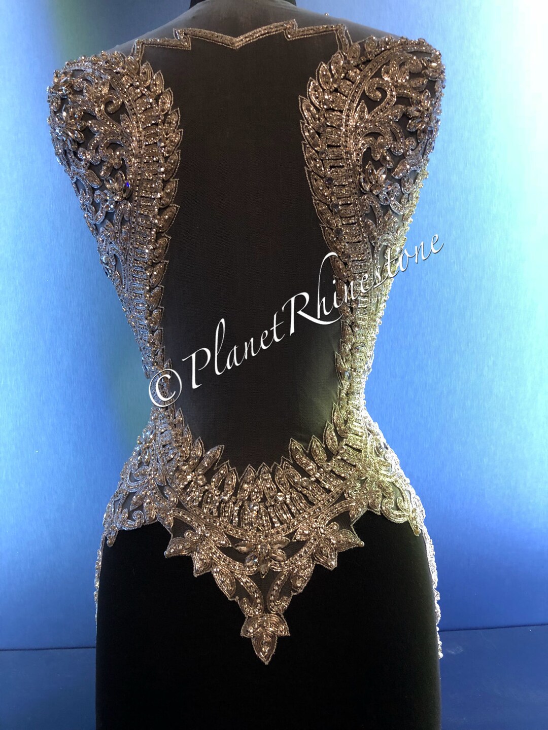 Zoe Crystal Beaded Bodice - Etsy