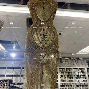 Crystal Application | Golden Queen Bodice - Etsy