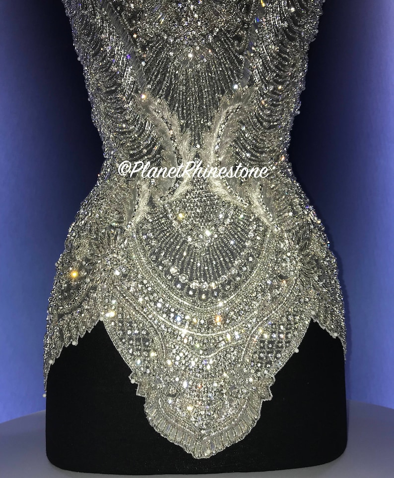 Angelica Crystal Beaded Bodice - Etsy