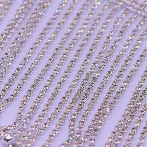 4" Fringe | Crystal Rhinestone Fringe | High Quality Crystal Trim ...