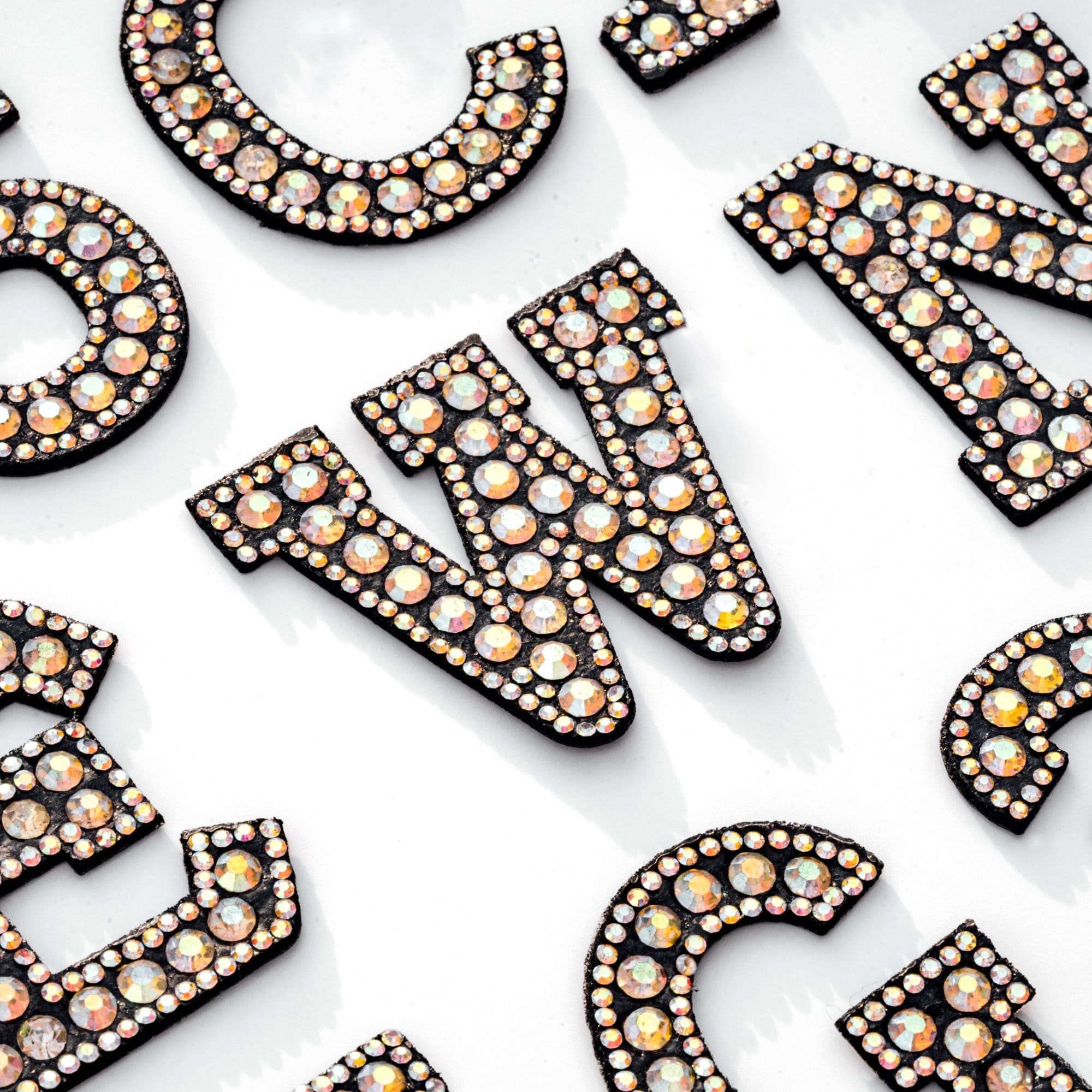 2 AB Rhinestone Iron on Letters Iron on Numbers - Etsy Ireland