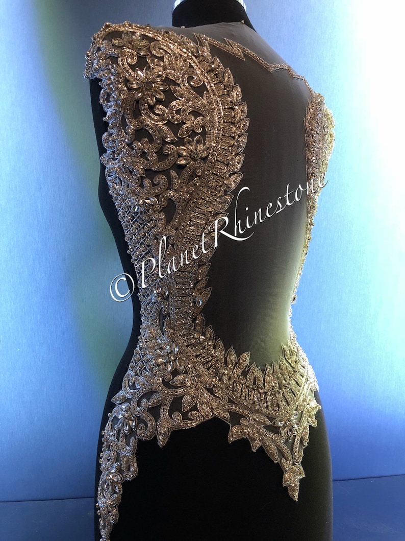 Zoe Crystal Beaded Bodice - Etsy