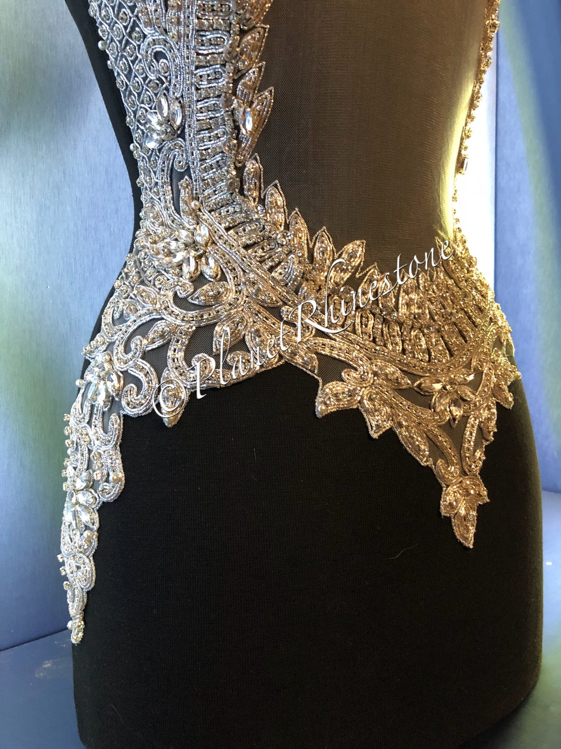 Zoe Crystal Beaded Bodice - Etsy