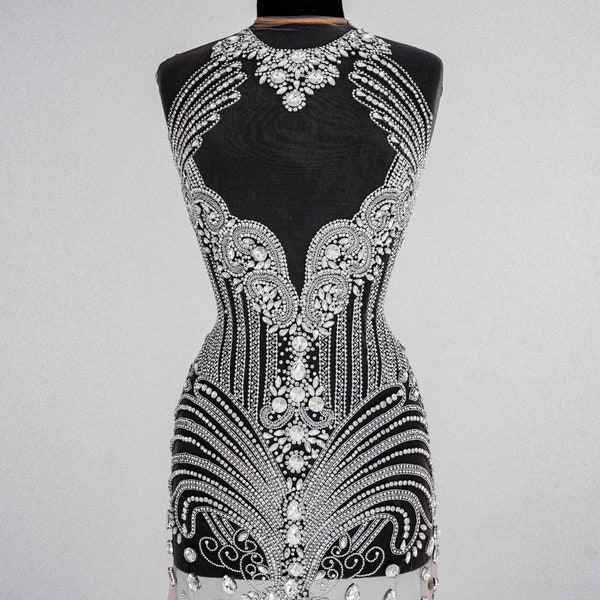 Rhinestone Dress - Etsy