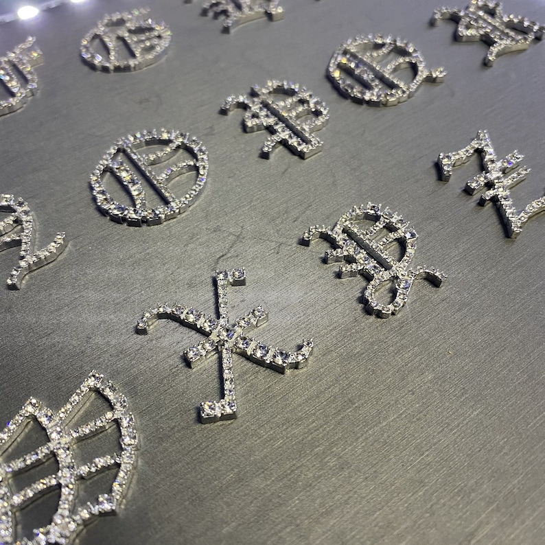 Rhinestone Letters Old English Alphabet - Etsy