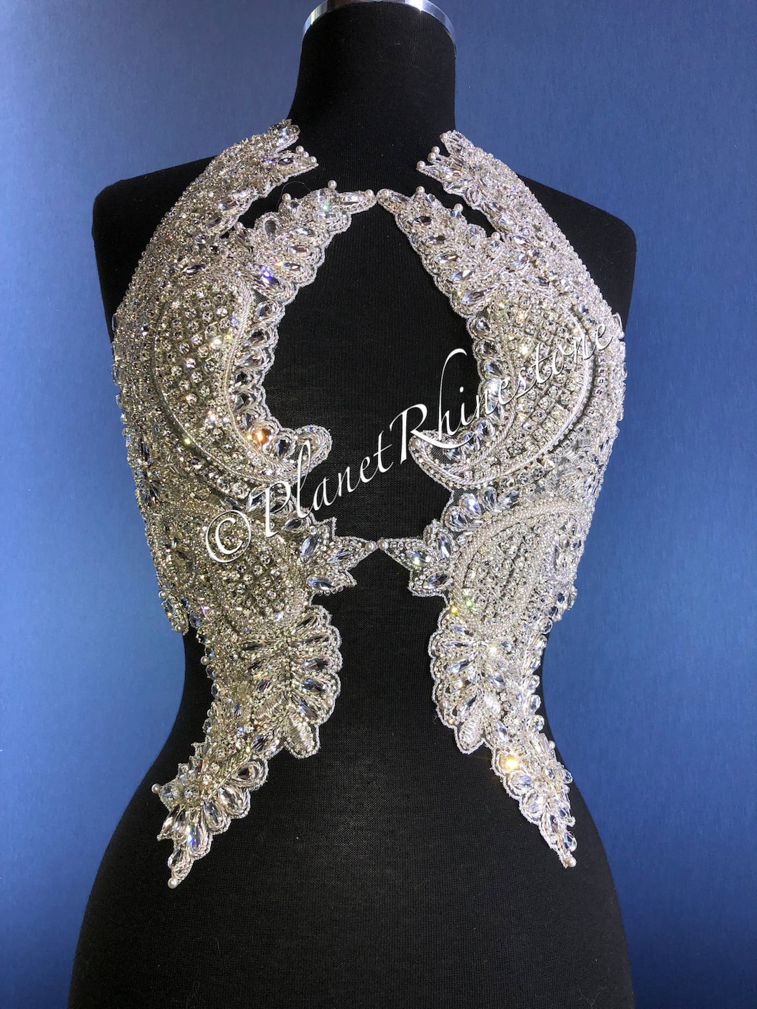 Stunning Body Rhinestone Applique | Wendy Rhinestone Bodice - Etsy