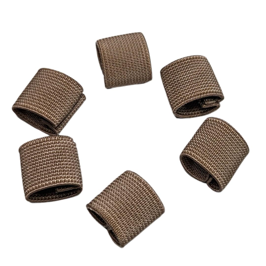Mil-spec Molle Backpack Webbing Belt Elastic Cinch Strap Keepers 6-pack ...