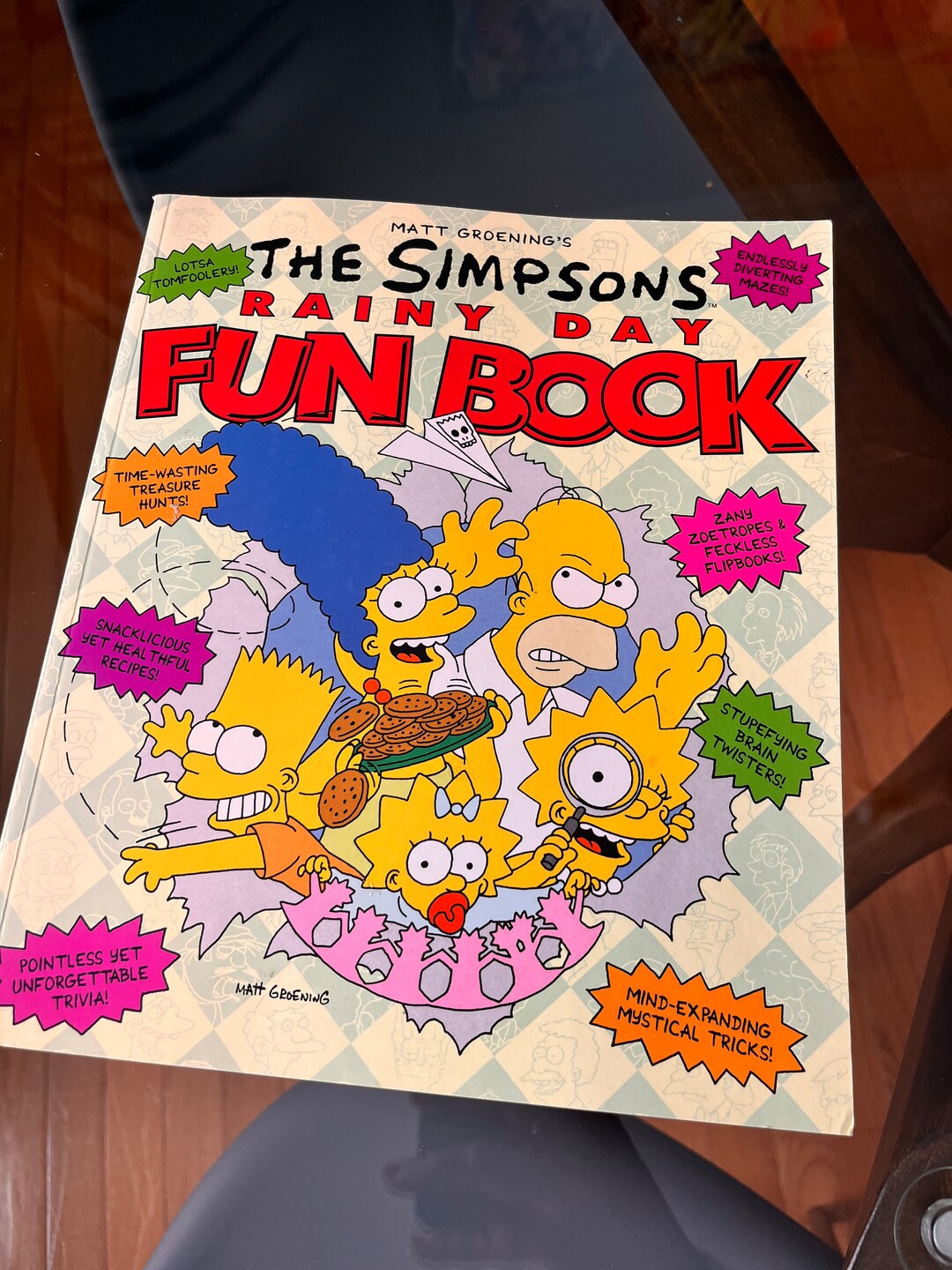 The Simpsons Rainy Day Fun Book Playing Card Book 1991 Vintage Simpsons ...