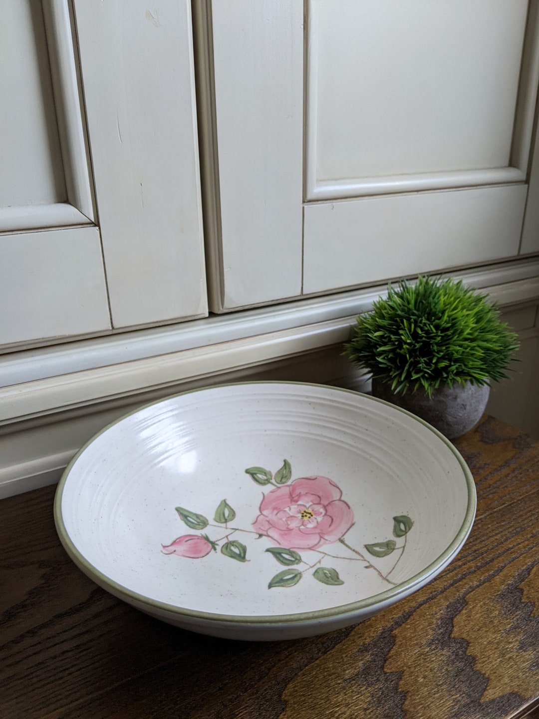 Vintage Pottery/ Metlox Poppytrail California Rose Serving Bowl ...