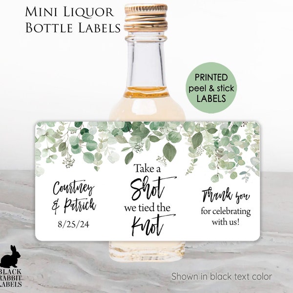 Mini Liquor Bottle Label Stickers - Etsy
