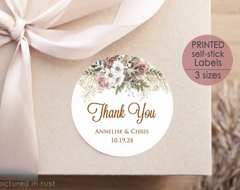 Printed Round Custom Stickers in 3 Sizes for Wedding Favors - Etsy