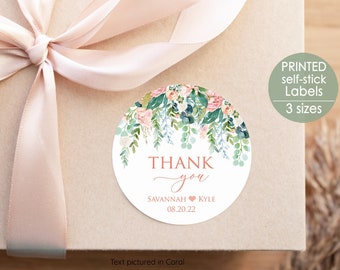 Printed Round Custom Stickers in 3 Sizes for Wedding Favors - Etsy