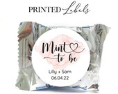 Printed Mint Chocolate Candy Favor Stickers / Personalized - Etsy