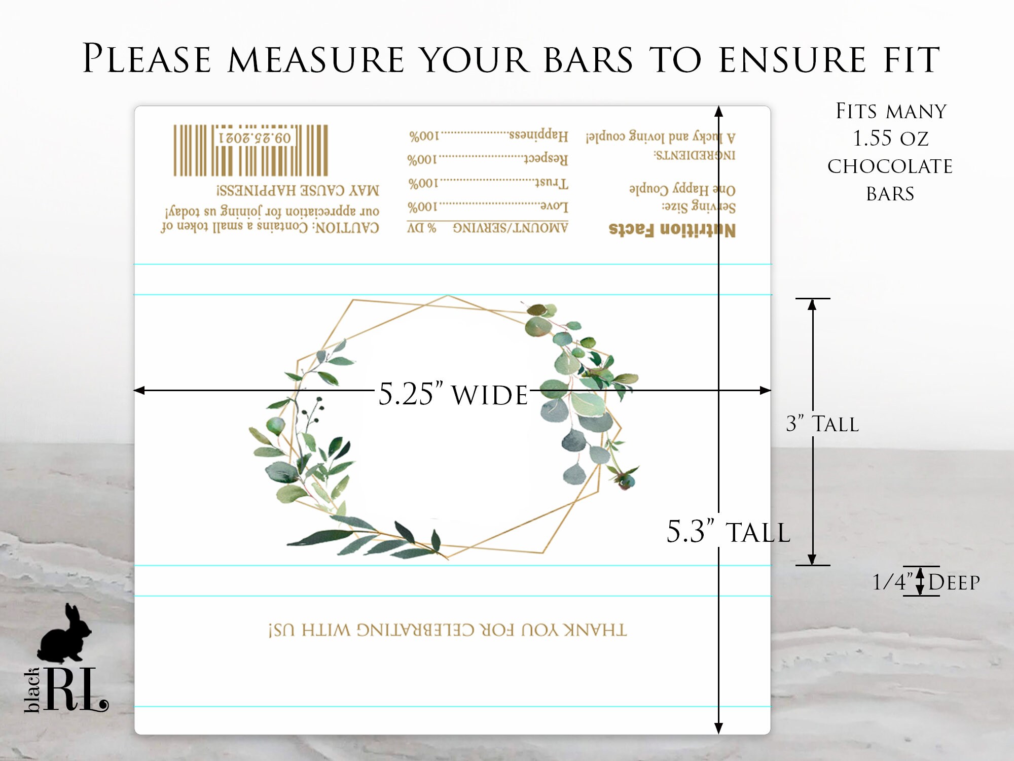 Printed Lables for Full Size Candy Bar Chocolate Bar Stickers - Etsy