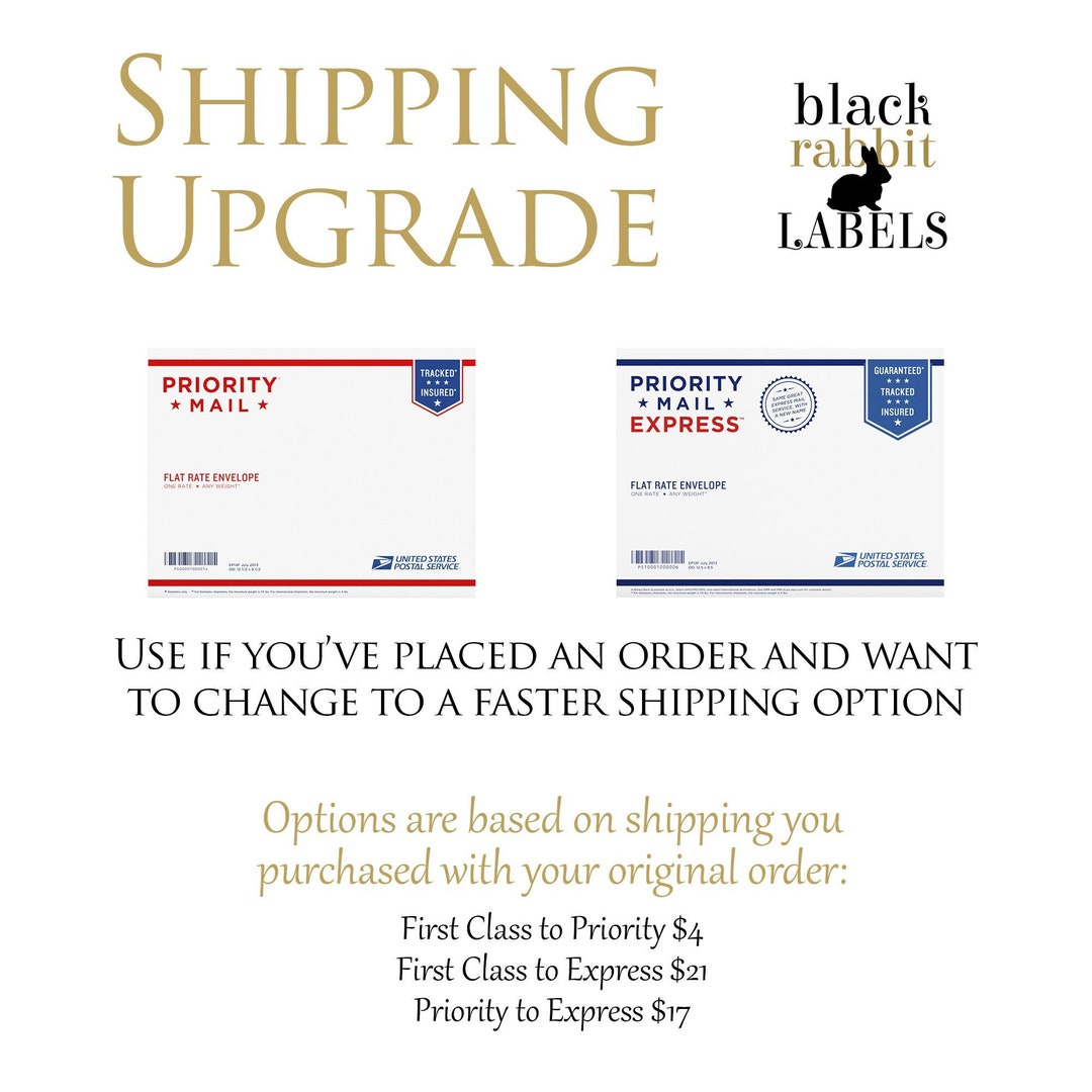 Upgraded Shipping - Use If You Have Made a Purchase and Would Like to ...