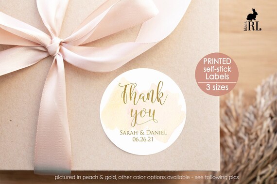 Printed Round Custom Stickers in 3 Sizes for Wedding Favors - Etsy