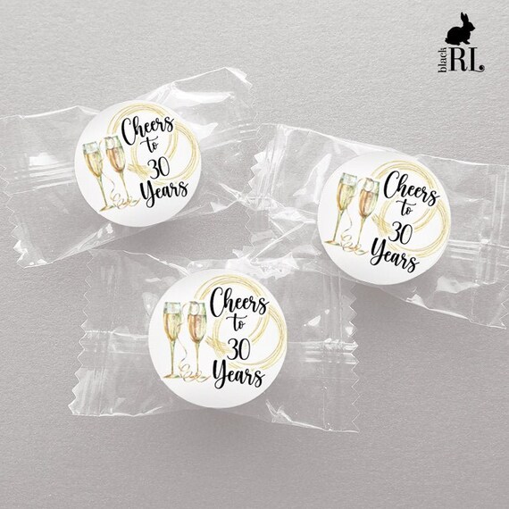 Printed 1 Inch Round Custom Stickers for Wedding Favors - Etsy