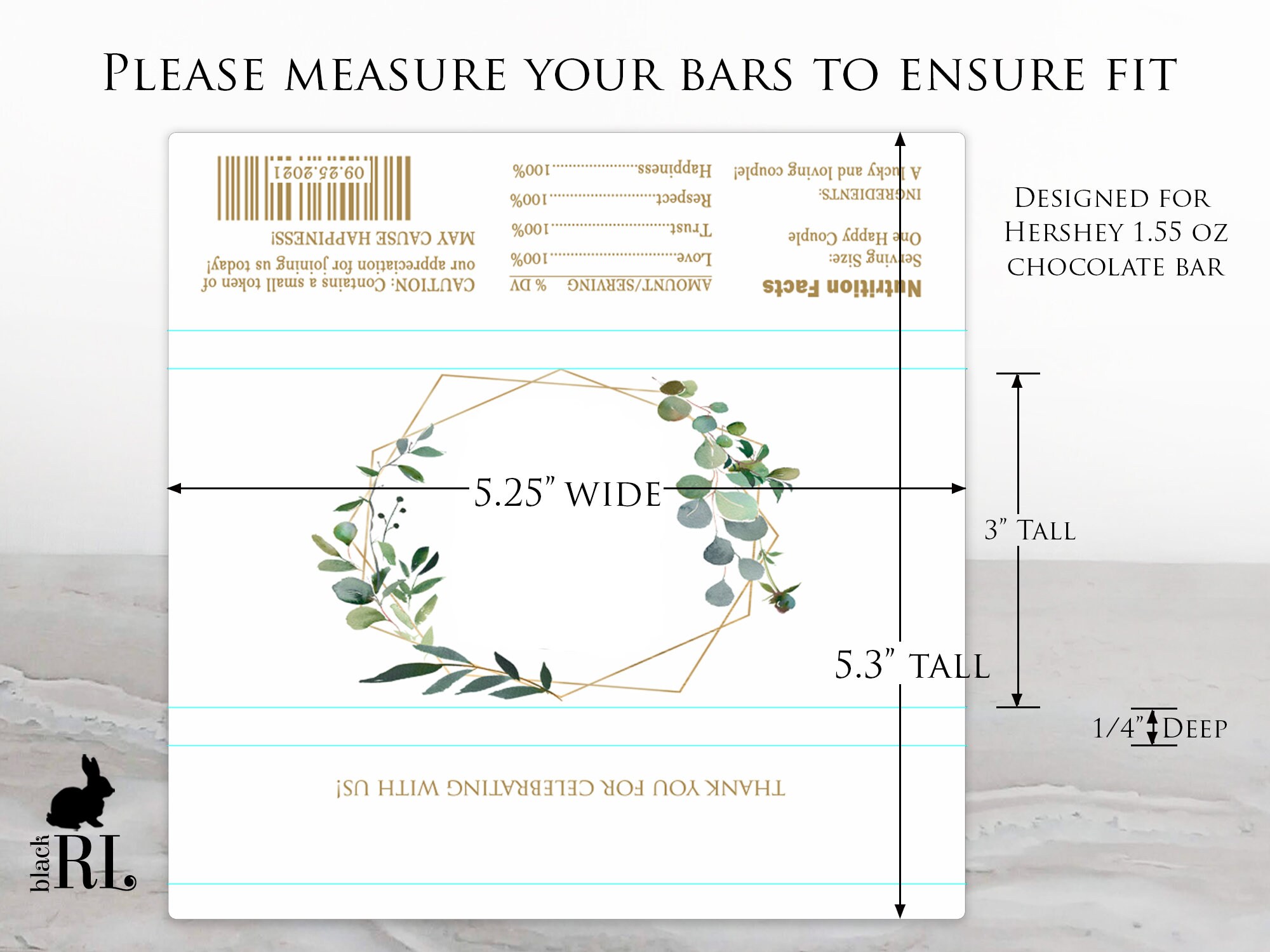 Printed Labels for Full Size Candy Bar Chocolate Bar Stickers | Etsy