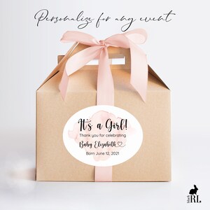 Printed Oval Welcome Bag and Box Custom Stickers for Wedding Gifts ...