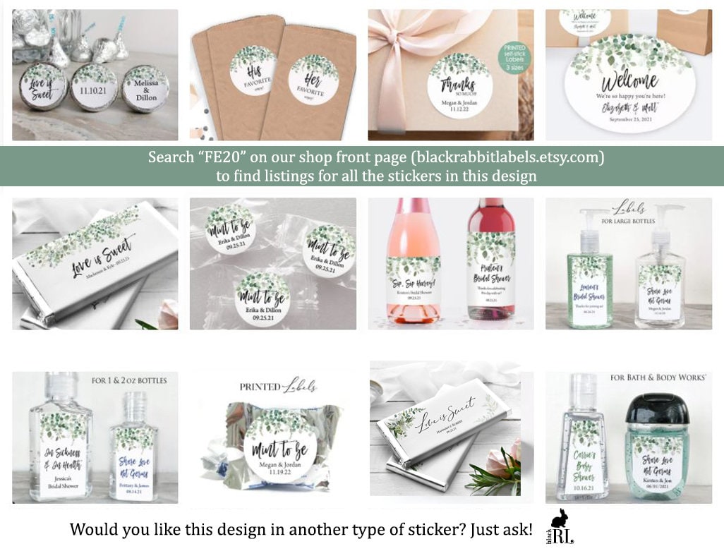 Printed Labels for Full Size Candy Bar Chocolate Bar Stickers - Etsy