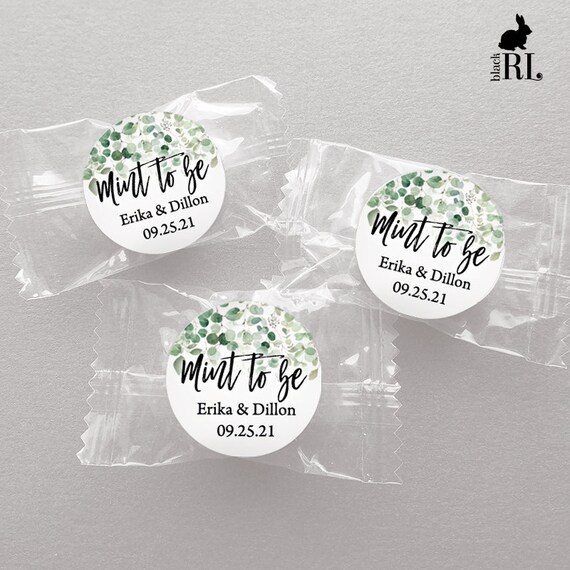 1 Inch Round Custom Stickers for Wedding Favors Bridal - Etsy
