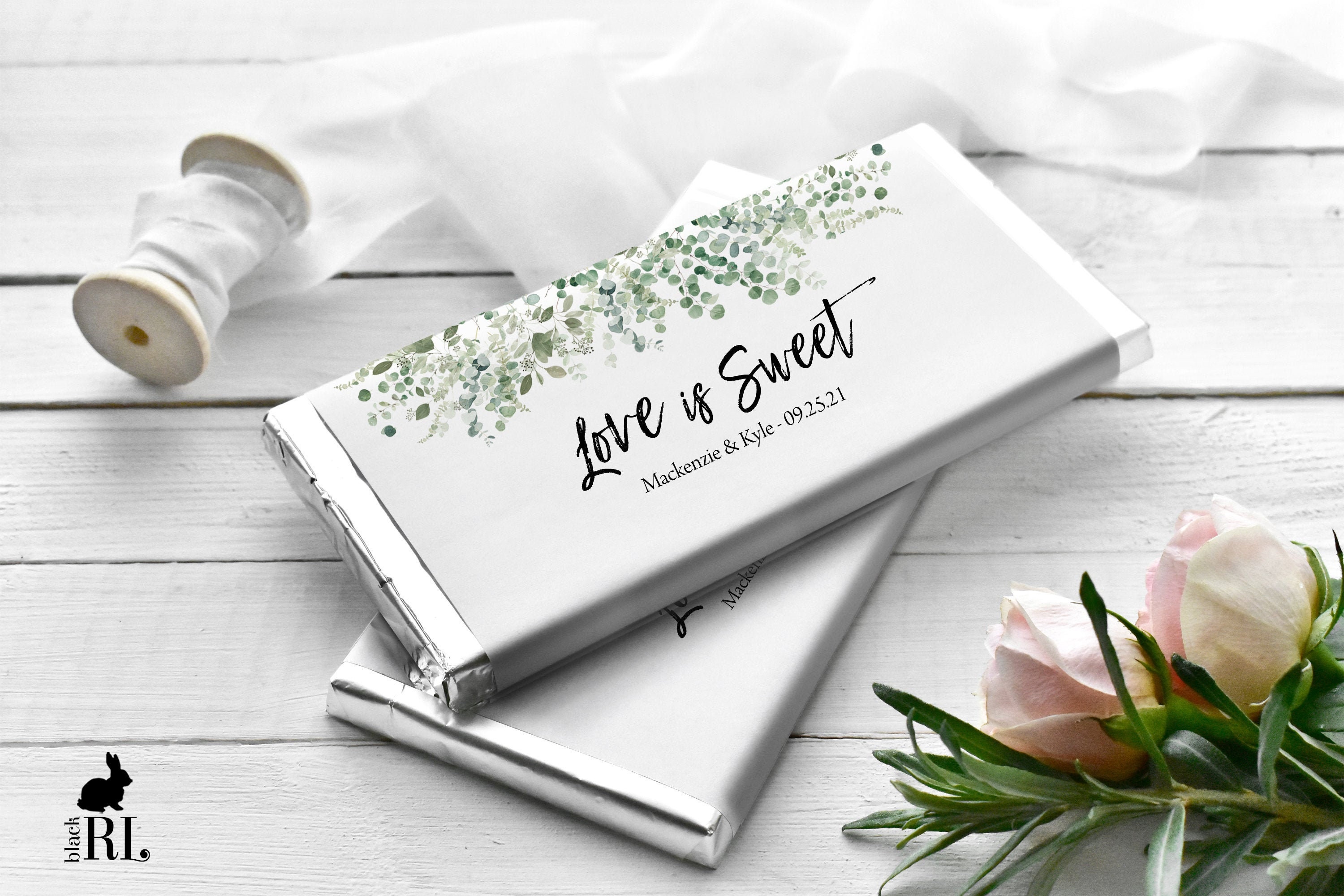 Printed Labels for Full Size Candy Bar Chocolate Bar Stickers - Etsy