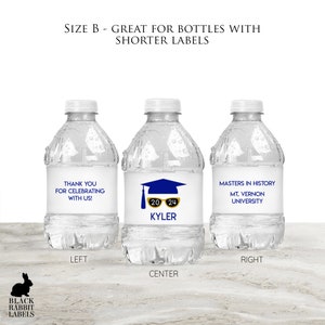 Printed Water Bottle Labels / Custom Stickers for Favors at Parties ...