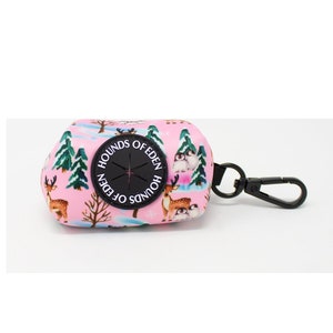 Aurora Nights Pink Penguin Design Poop Bag Holder - Etsy