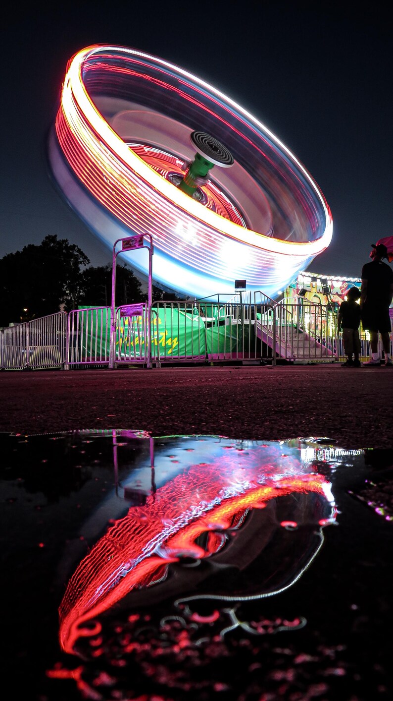 State Fair Ride Print - Etsy