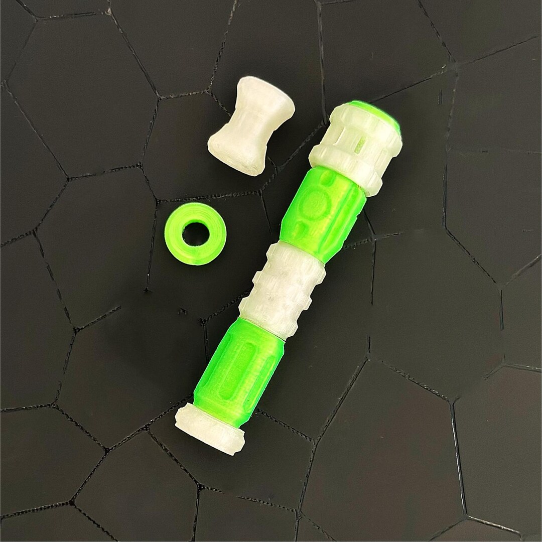 GLOW Spin Stick / Bead Caddy - Includes Spin Cap, Beads (grn/wht) - Etsy