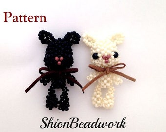 Cororin Rabbit 3D Bead Patterns beading Tutorial | Etsy
