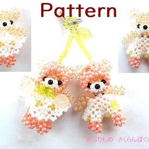 Beaded Teddy Bear, Bears in Cherry Cosplay, Beading Pattern, 3D Bead, Tutorial, PDF - Etsy