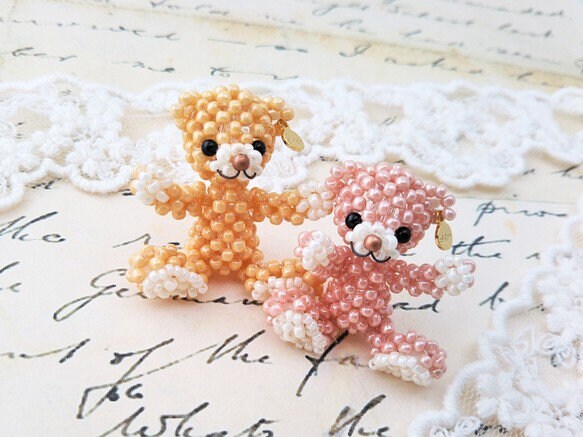 Teddy Bear "biquette" ,3D Bead Patterns ,beading Tutorial - Etsy