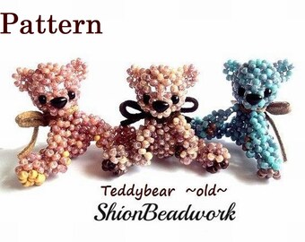 Beaded Teddy Bear, Bears in Cherry Cosplay, Beading Pattern, 3D Bead, Tutorial, PDF - Etsy