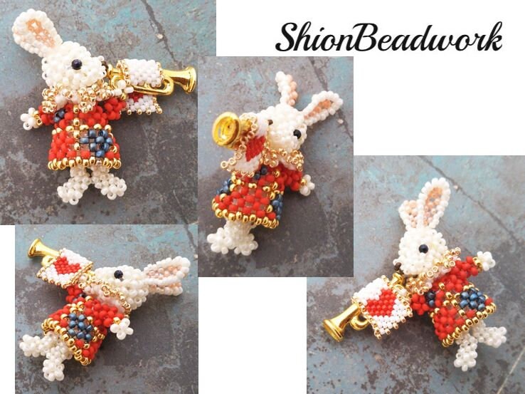 Trump Rabbit , Rap Rabbit , White Rabbit , Alice in Wonderland ,3D Bead ...