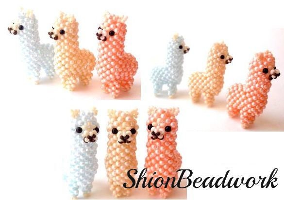 Alpaca ,3D Bead Patterns ,beading Tutorial - Etsy