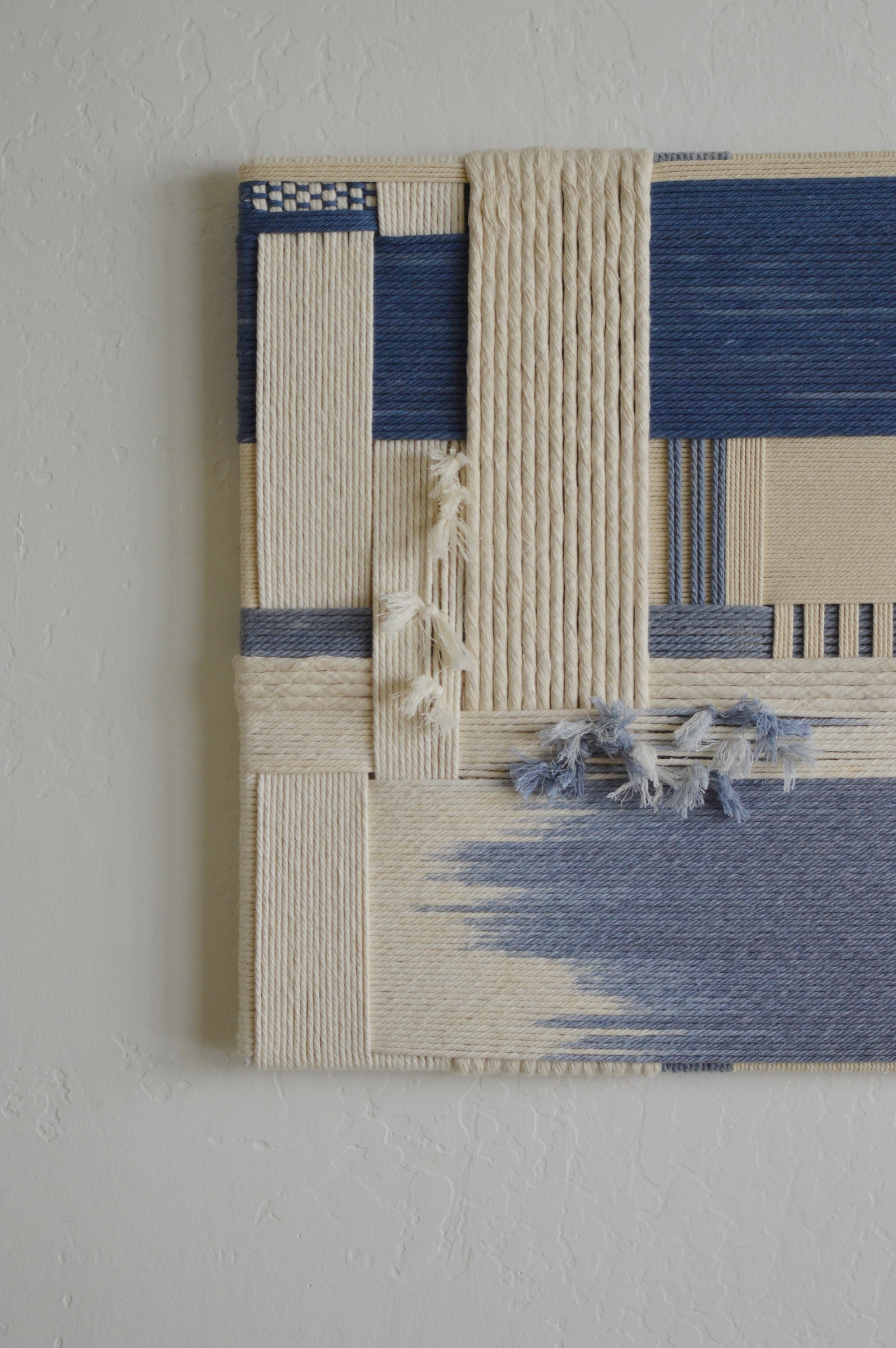 Woven Rope Canvas Wall Art Rope Wall Art Woven Wall Art - Etsy