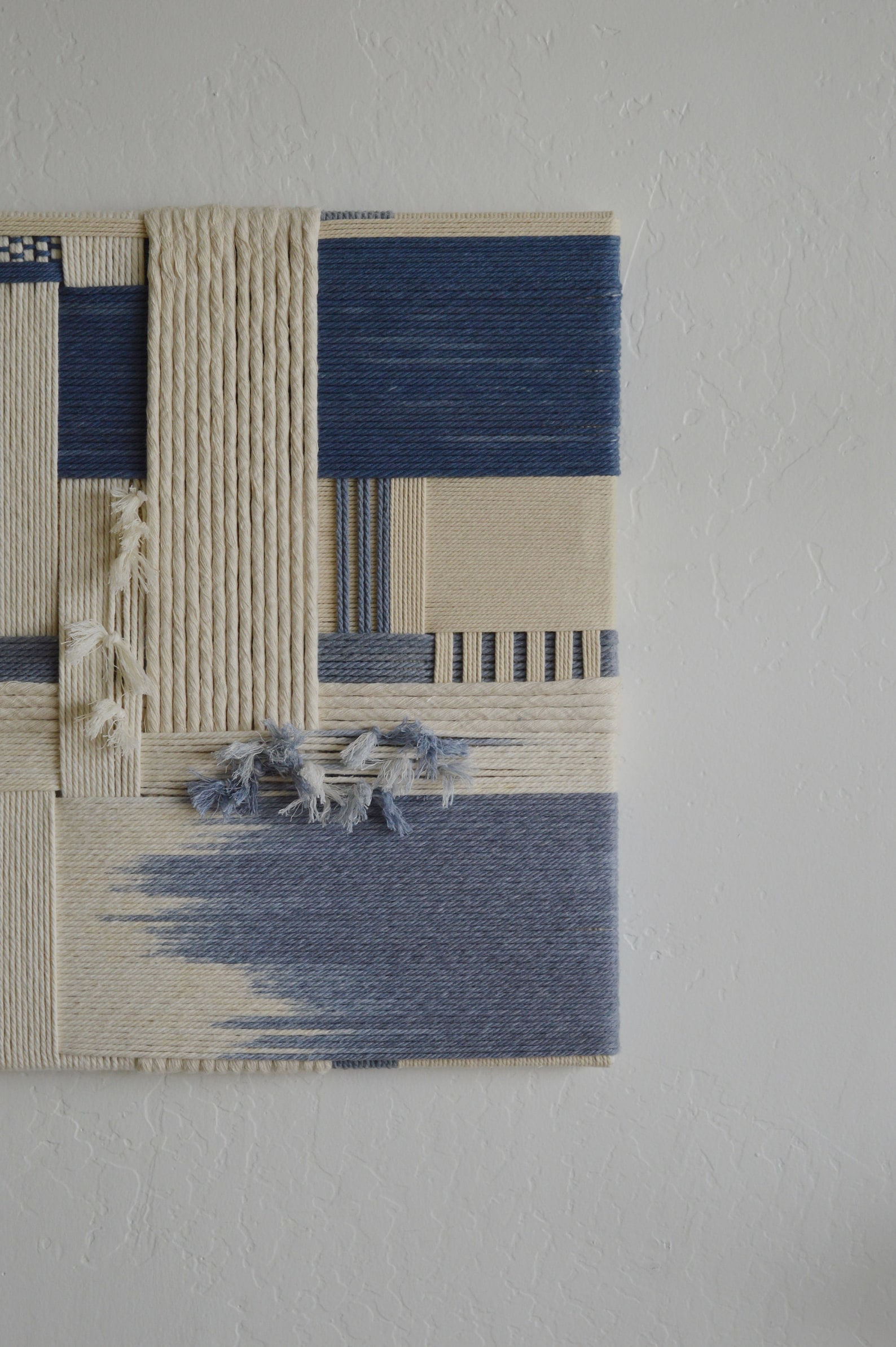 Woven Rope Canvas Wall Art Rope Wall Art Woven Wall Art - Etsy