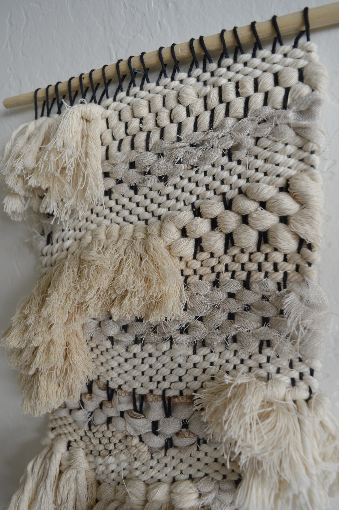 Fringe Wall Hanging 2 Woven Fringe Wall Hanging Woven Wall - Etsy