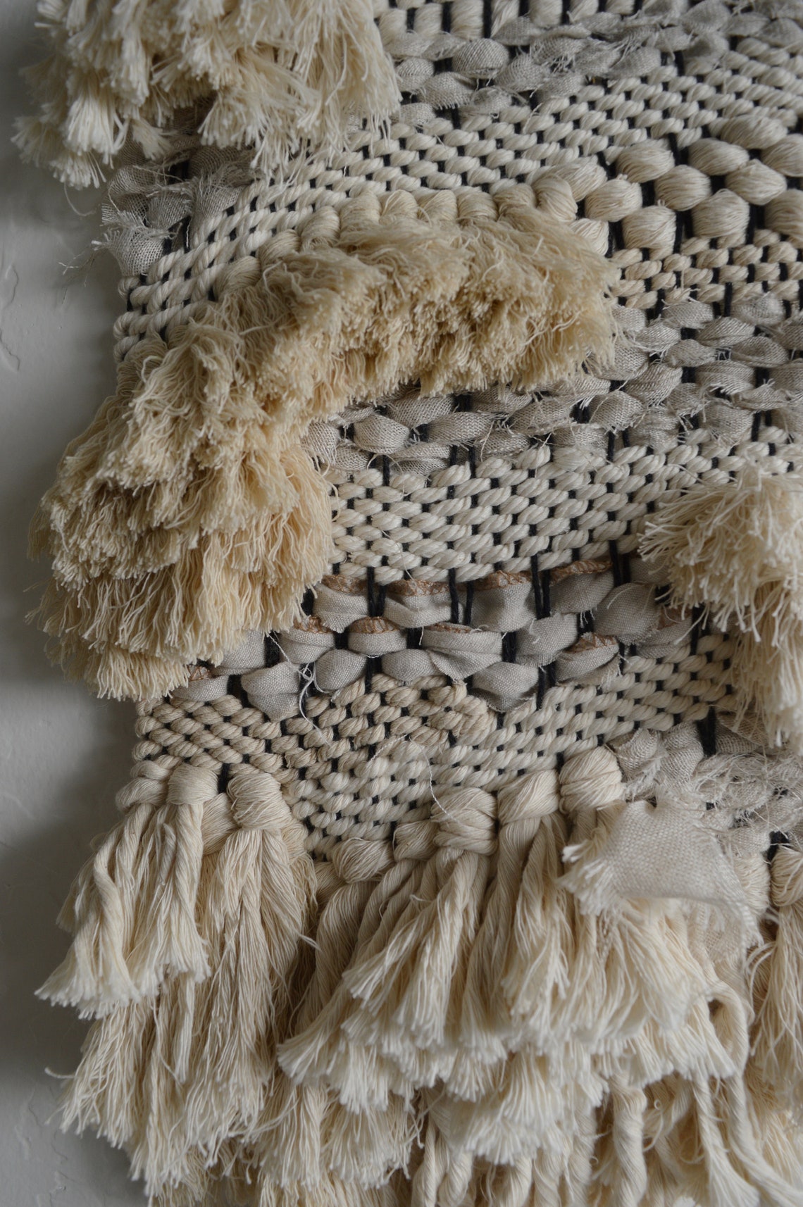 Fringe Wall Hanging 2 Woven Fringe Wall Hanging Woven Wall - Etsy