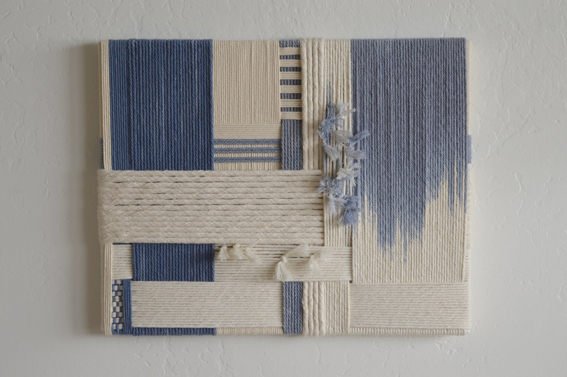 Woven Rope Canvas Wall Art Rope Wall Art Woven Wall Art - Etsy